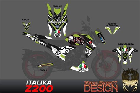 Italika Z Z Wrap Vinil Calcas Calcomanias Graficos Meses Sin