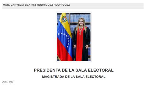 Caryslia Rodríguez la magistrada del TSJ ligada al chavismo que