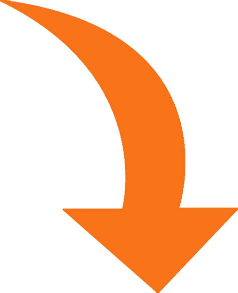 Curved Downward Arrow Navigation Symbol Png File Png All