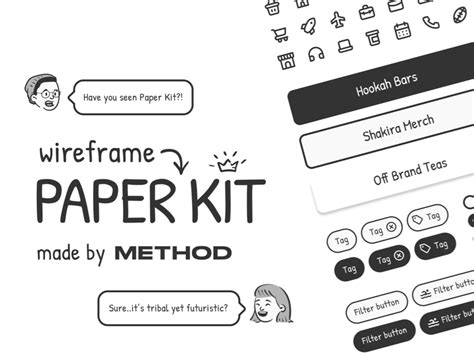 Paper Free Wireframe Kit For Figma Uistore Design