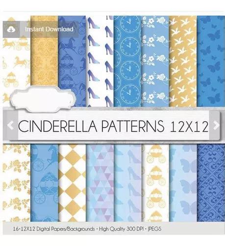 Kit Imprimible Pack Fondos Princesa Cenicienta Clipart Mercadolibre