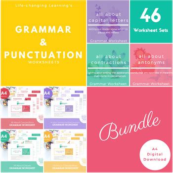 Grammar And Punctuation Worksheet Set By Life Changing Learning Tpt