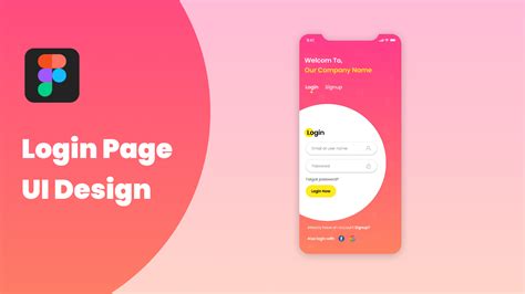 Login Page Ui Design Figma