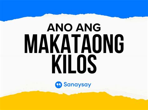 Ano Ang Makataong Kilos Kahulugan At Halimbawa SANAYSAY