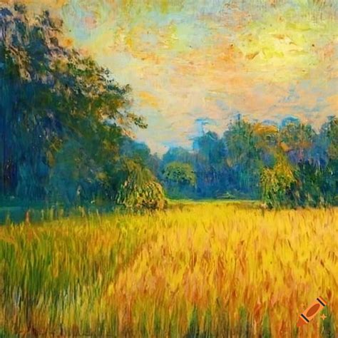 Philippine Rice Fields In Impressionism Style On Craiyon