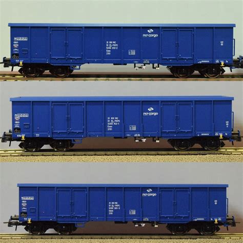 Zestaw 3 wagonów typ Eaos PKP Cargo Roco 76128 HO 8981375213