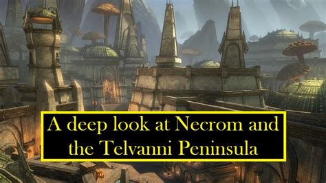 Elder Scrolls Lore The Telvanni Peninsula And The City Of Necrom YouTube