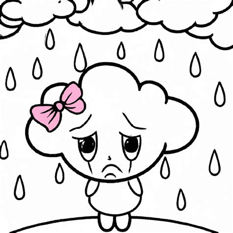 10 Desenhos De Nuvenzinhas Tristes Para Imprimir E Colorir