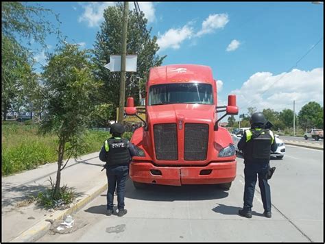 Recuperan elementos de las FSPE en Irapuato un tractocamión y un