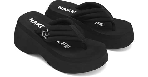 Naked Wolfe Damsel Platform Flip Flop In Black Lyst