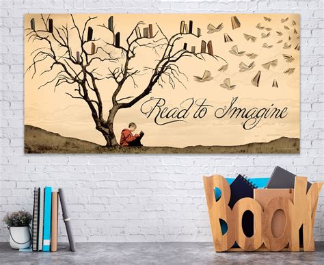 Read To Imagine Literary Art Print Reading Motivational Poster