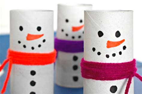 10 de diciembre de 2023 haz tus propios muñecos de nieve con tubos de