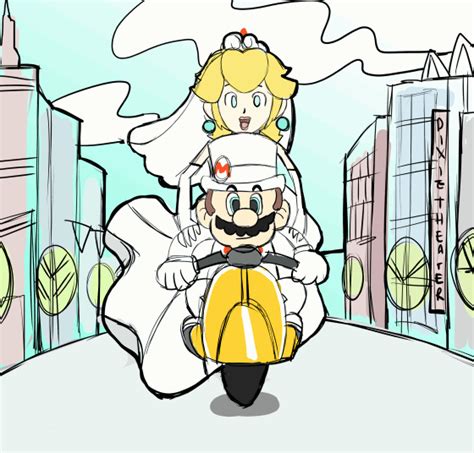 Peach And Mario Scooter Wedding Outfits By Alsanya On Deviantart Super Mario Art Super Mario