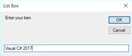 Listbox And Combobox In Visual Basic 2017