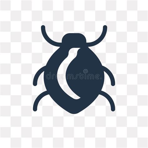 Icono Del Vector Del Escarabajo Aislado En El Fondo Transparente