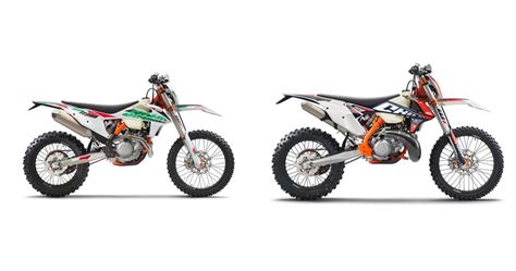 Motorrad Vergleich KTM 450 EXC F SIX DAYS 2021 Vs KTM 300 EXC TPI