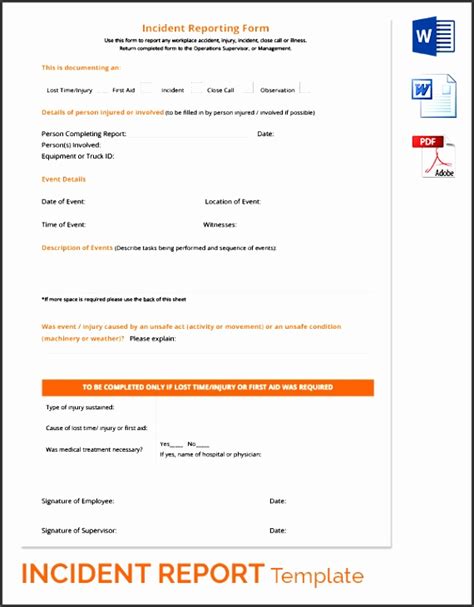 7 Police Report Templates In Word Pdf Free Formats