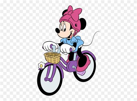 Minnie Mouse Clip Art Disney Clip Art Galore Riding Bicycle Clipart