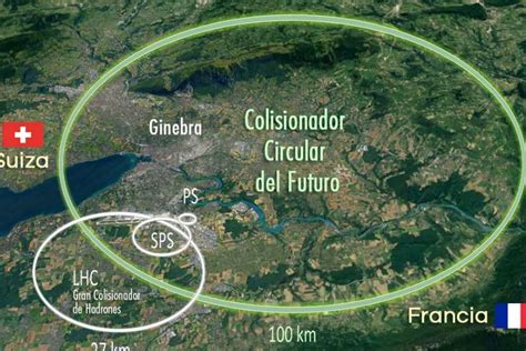 Proyectan construcción de nuevo colisionador de partículas tres veces