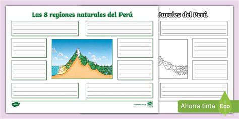 Mapa Conceptual De Las Regiones Naturales Del Per Twinkl