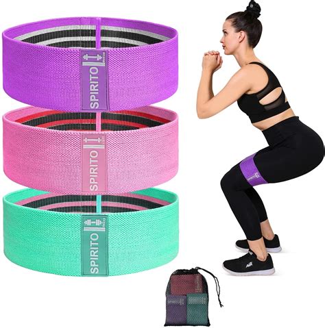 Fabric Resistance Bands Heavy Duty Hip Circle Glute Leg Booty Bands Set