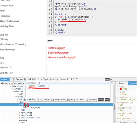 Jquery Find Attached Bound Events Of An Element Using Chrome