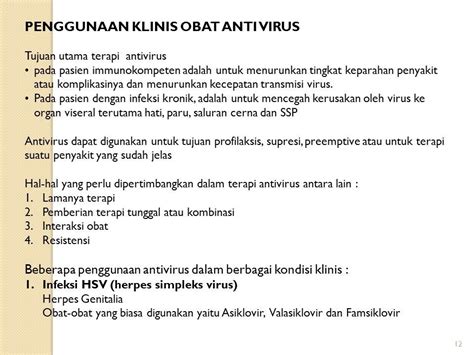 Obat Anti Virus Oleh Sylvia Ssi Apt Pendahuluan Beberapa