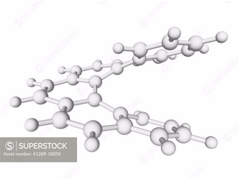 Hexahelicene Molecular Model This Compound Consists Of Benzene Rings