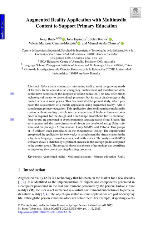 pdf augmented reality application with multimedia content to support primary education