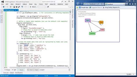 html5 canvas javascript library with gojs overview and tutorial 1 youtube