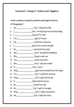 Future Simple Worksheets By ESL Teacher Tess TPT