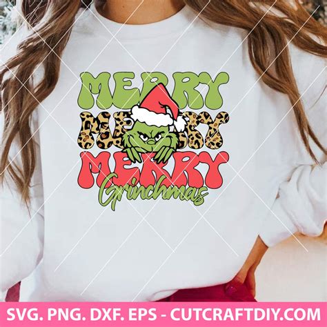 Merry Grinchmas SVG Cut File Dr Seuss SVG Grinch SVG File Grinchmas