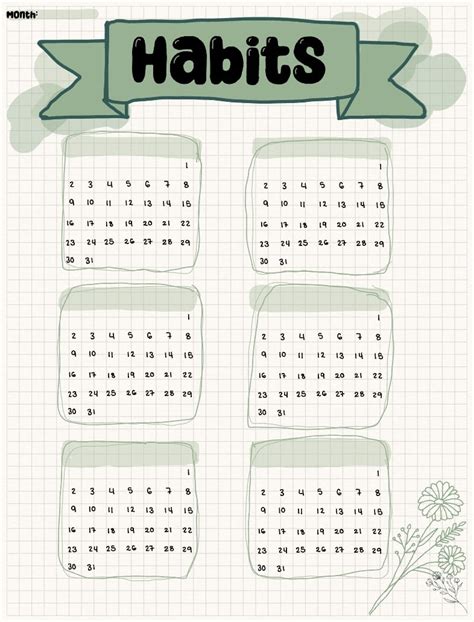 Habit Tracker Notability Gallery