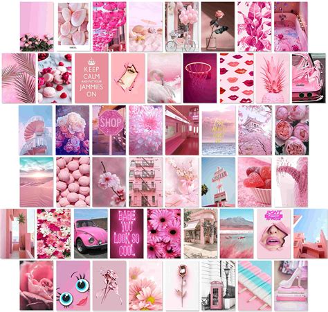 Buy Onewus Pink Wall Collage Kit 50 Picture Wall Collage Kit