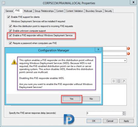 How To Enable Pxe Responder Without Wds On Sccm Dp