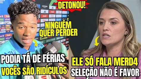 Ana Tha S Detona Endrick Por Declara O De Jogador Ap S Elimina O Do