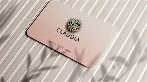 Significado Do Nome Cl Udia Dicion Rio Dos Nomes