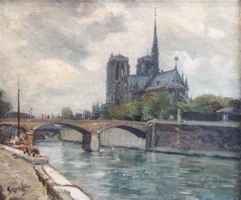 La Seine Et Notre Dame By Gustave Madelain On Artnet