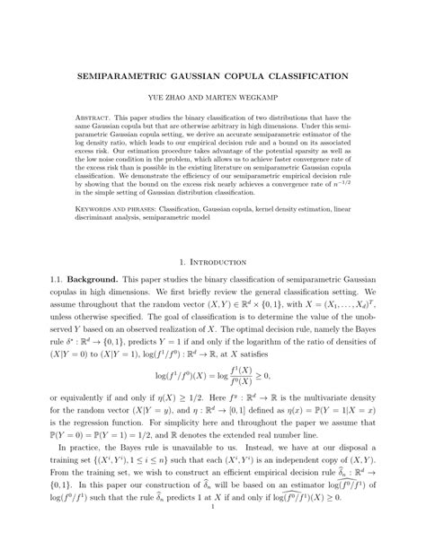 pdf semiparametric gaussian copula classification