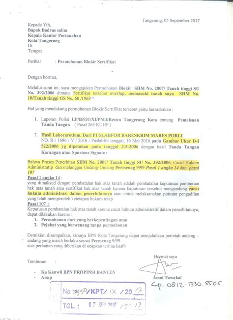 Detail Contoh Surat Permohonan Pengukuran Tanah Ke Bpn Koleksi Nomer