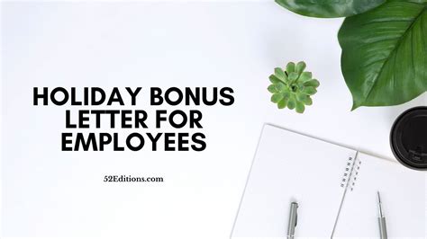 Holiday Bonus Letter For Employees Sample Get Free Letter