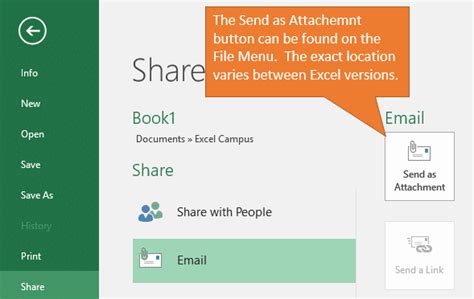 3 ways to quickly attach excel files to emails excel campus
