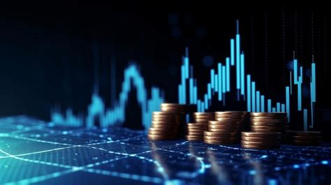 Diagrama de gráfico de finanzas de gráfico de negocio de dinero azul