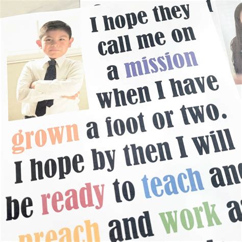 I Hope They Call Me On A Mission Flip Chart Primary Singing
