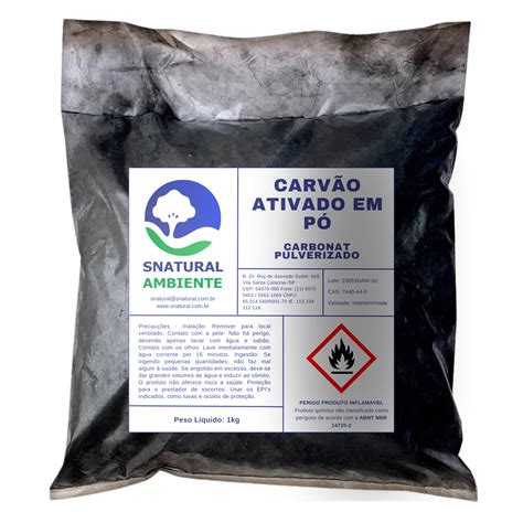 Carvão Ativado em Pó 1kg Loja SNatural