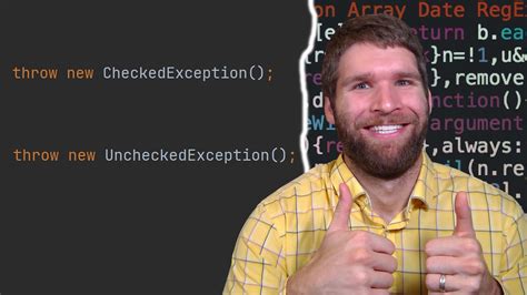 checked and unchecked exceptions in java java programming youtube