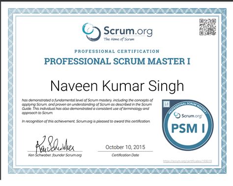 Professional Scrum Master PSM I Certification Training Agilemania