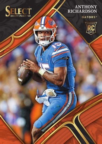 2023 Panini Select Draft Picks Football Checklist Set Info Boxes