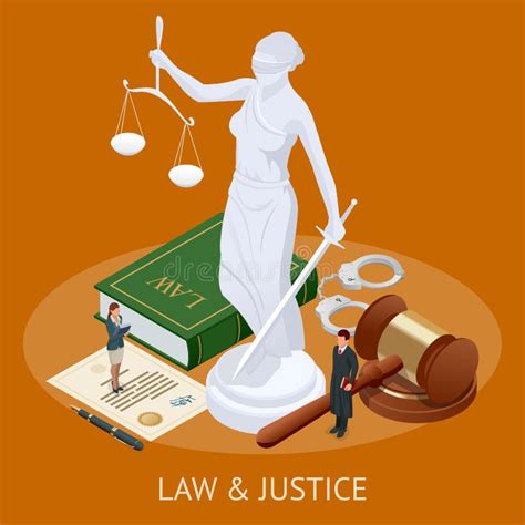 Concepto De Derecho Y Justicia Ilustraci N Del Vector Ilustraci N De