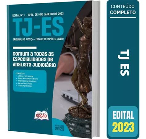 Apostila Tj Es Comum Especialidades De Analista Judiciário